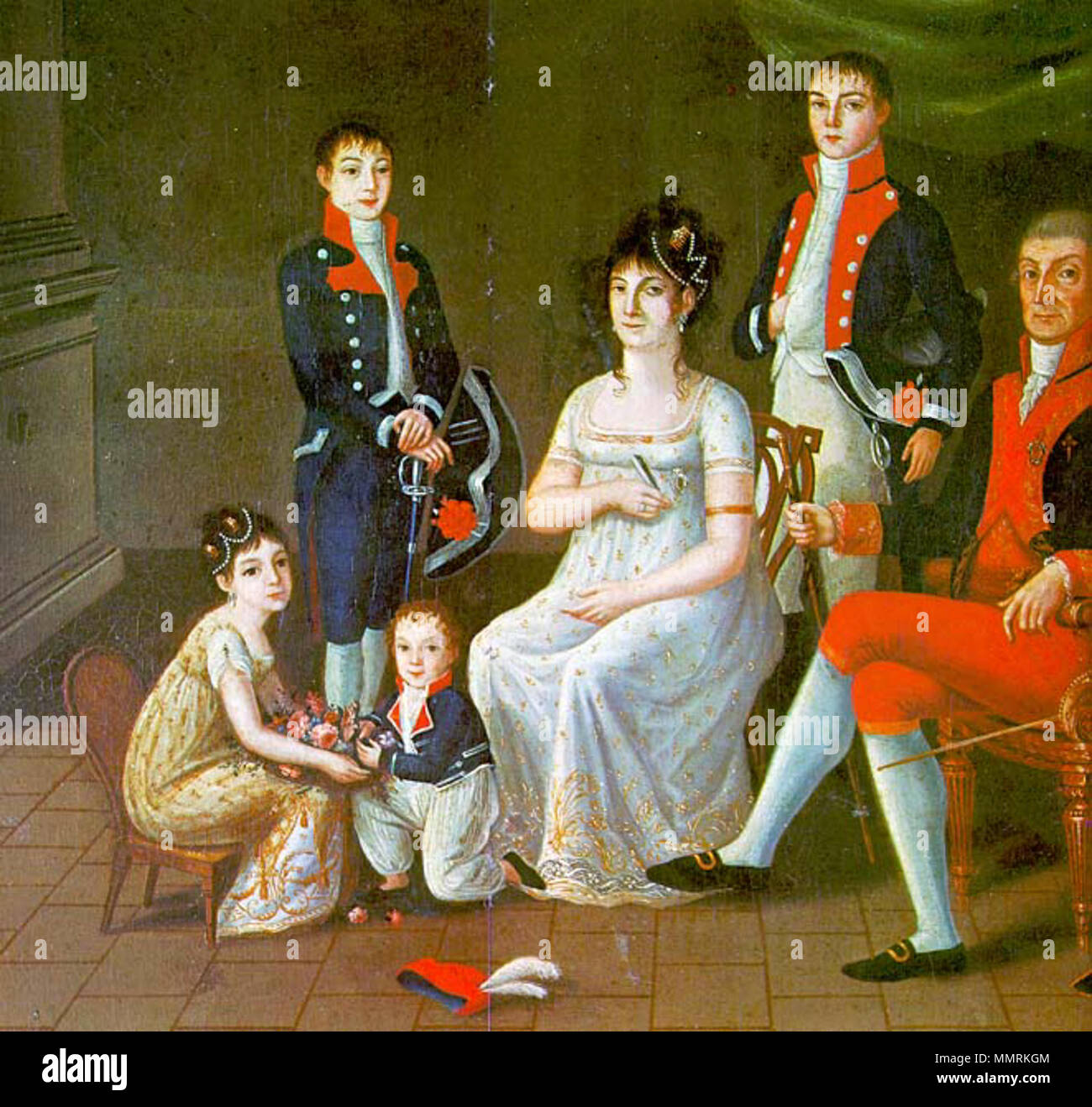 . The family of José de Iturrigaray, Spanish Viceroy of Mexico, . 1805 ...