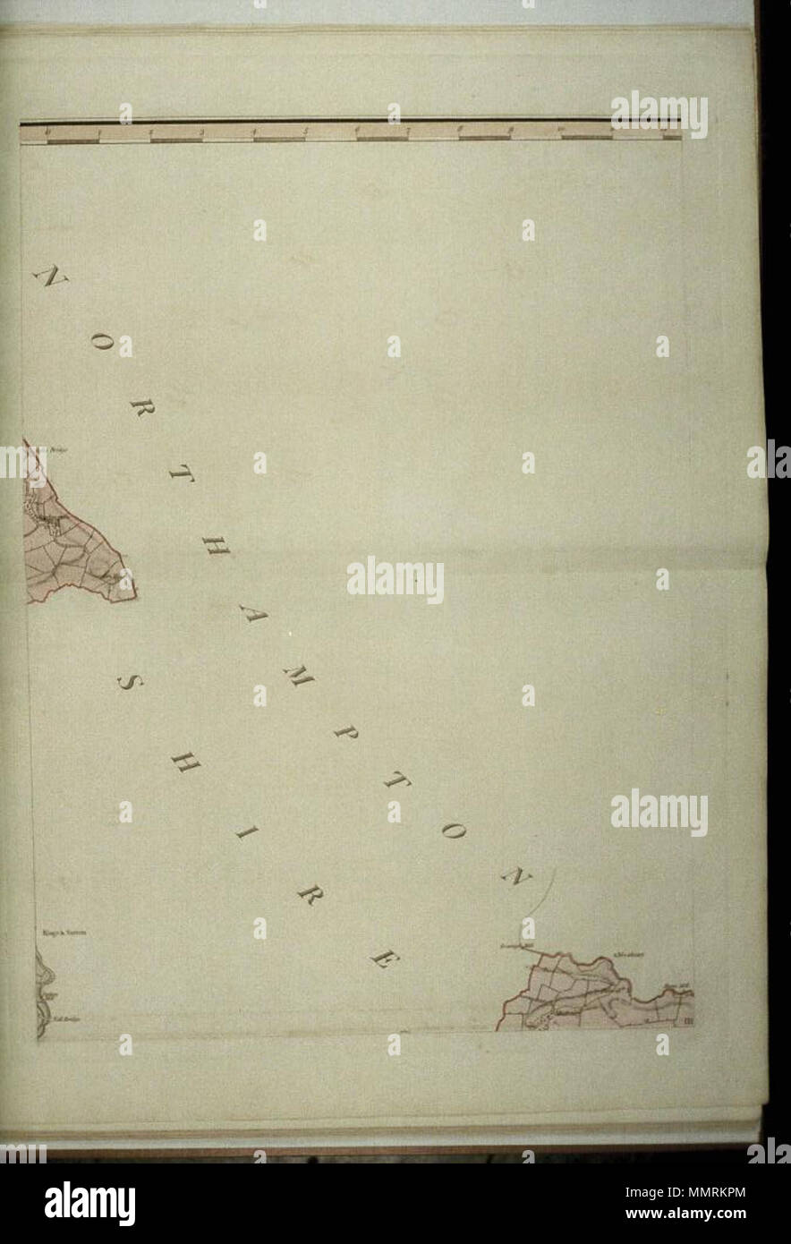. Largely blank extract from the north-east of the map A map of the ...
