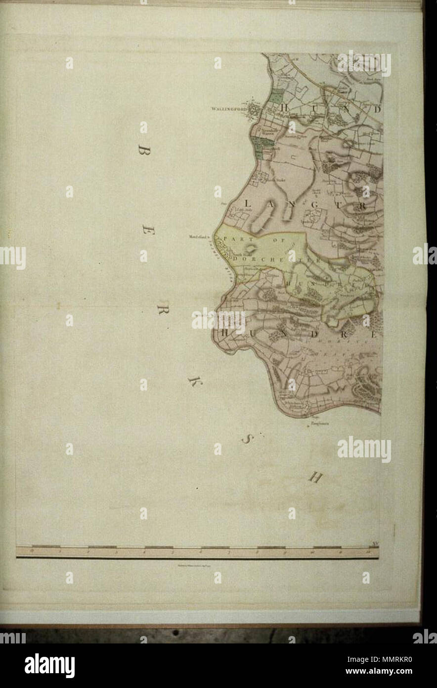 . Ewelme and Langtree hundreds with Icknield Way and Grim's Ditch ...