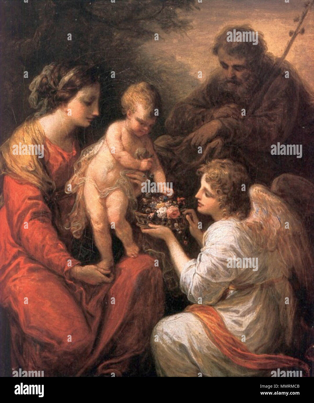 Holy Family with an angel.. before 1807. Kauffmann Holy Family with an ...