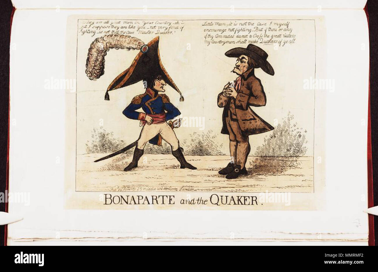 . Satire on the fear of French invasion, 1794-1805. (British political ...