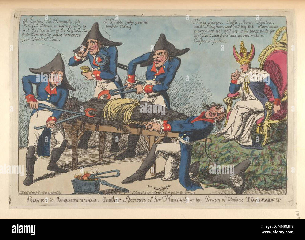 . British political cartoon; Boneys inquisition. Another specimen of ...