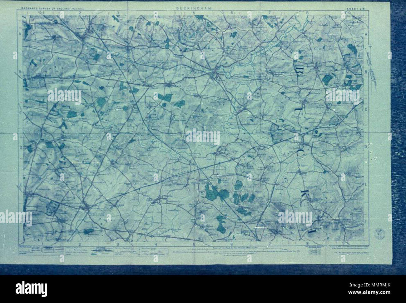 . OS 1inch / 1:63,360 3rd edition (brown hachures) [Buckingham area map ...