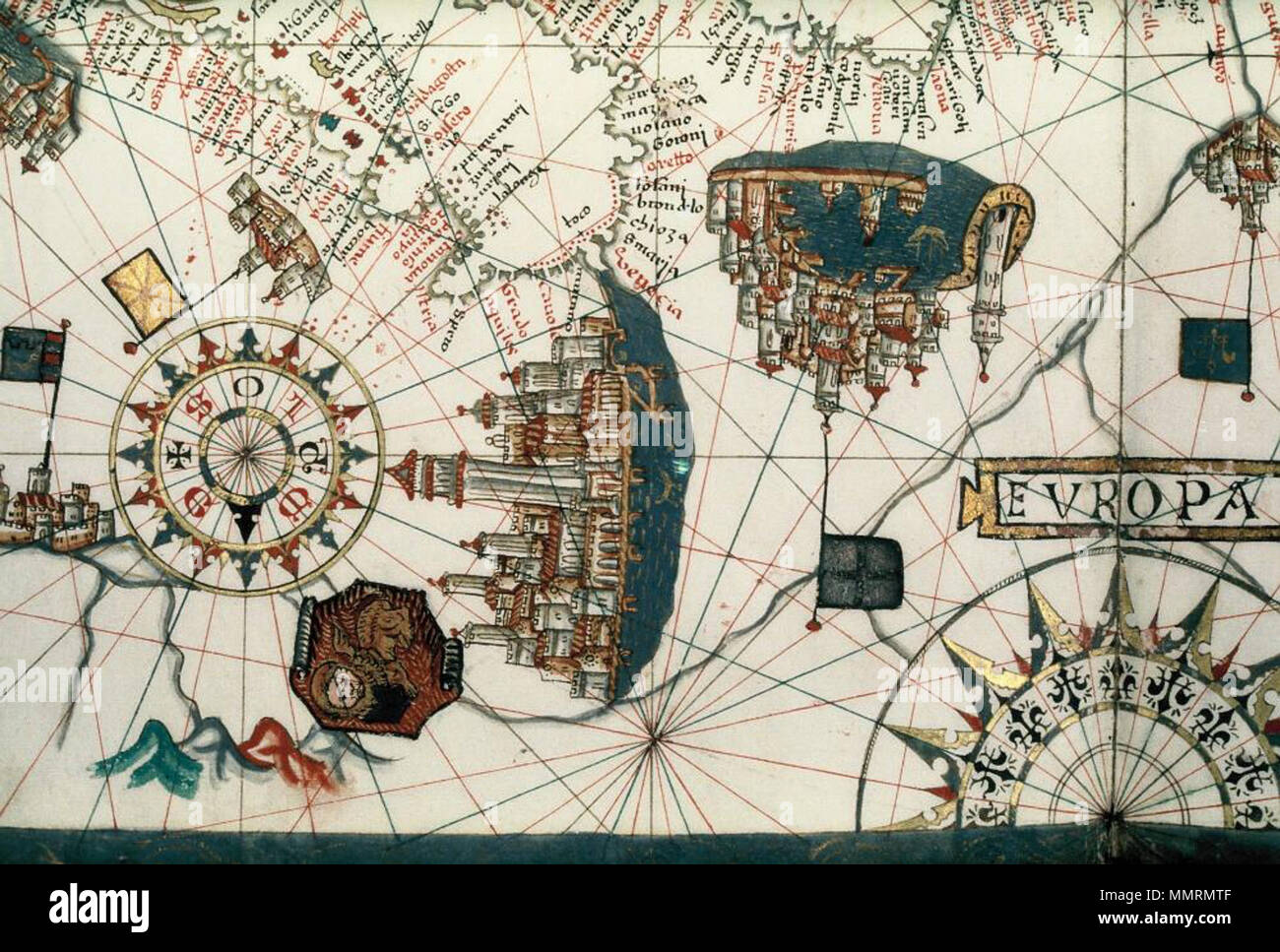 . Venice and Genoa in a codex of five manuscript charts in the Catalan ...