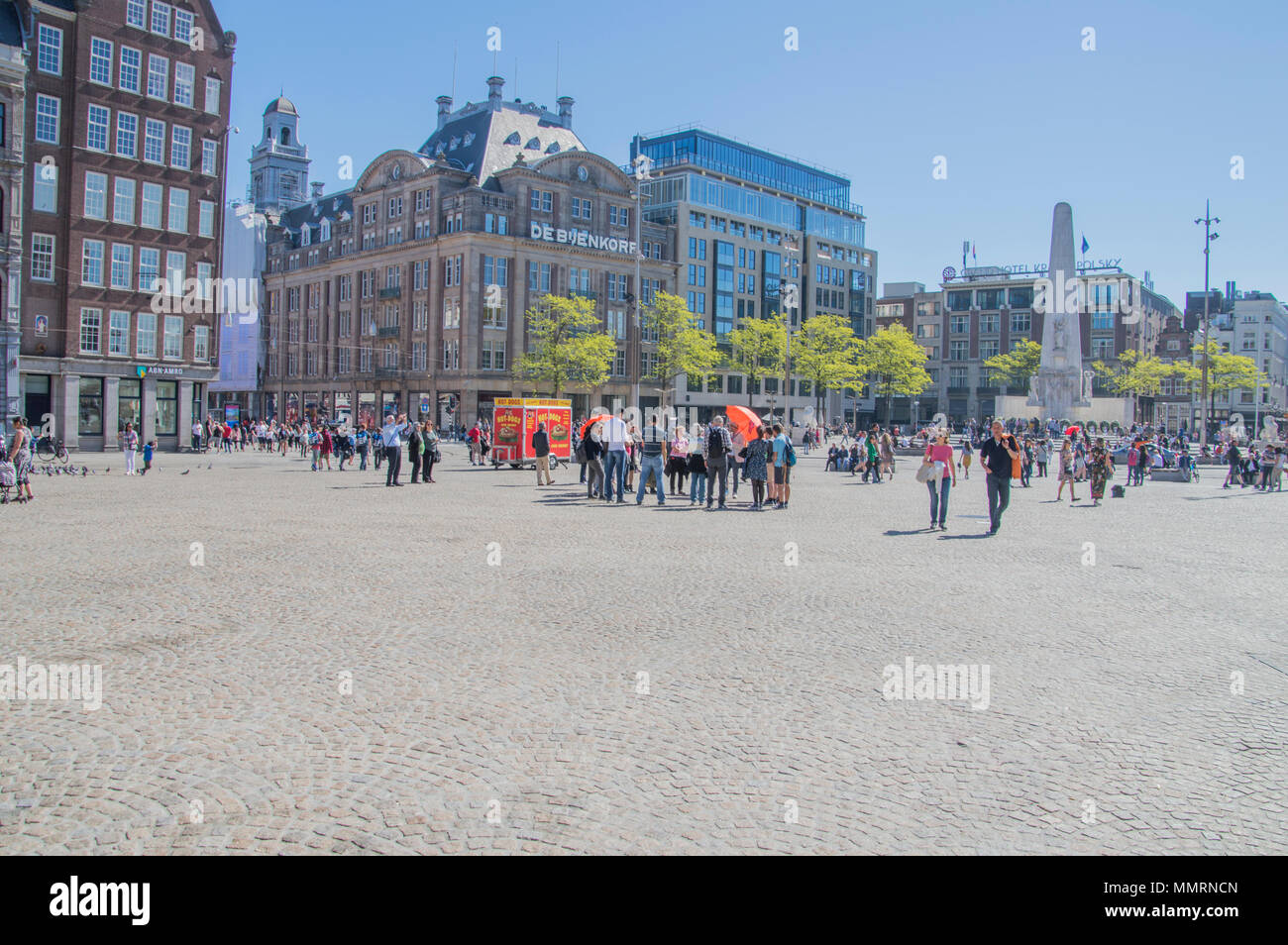 Amsterdam dam square one hi-res stock photography and images - Alamy