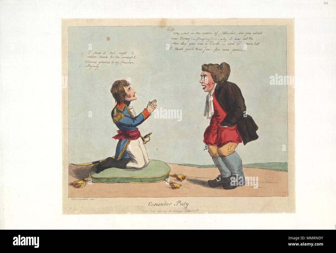 . Caricature of Napoleon I. (British political cartoon); Napoleon ...