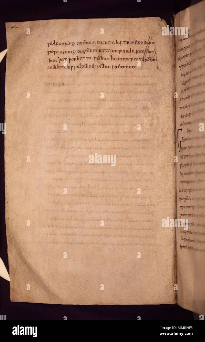 Bodleian Libraries, Cædmon Manuscript 108 Stock Photo - Alamy