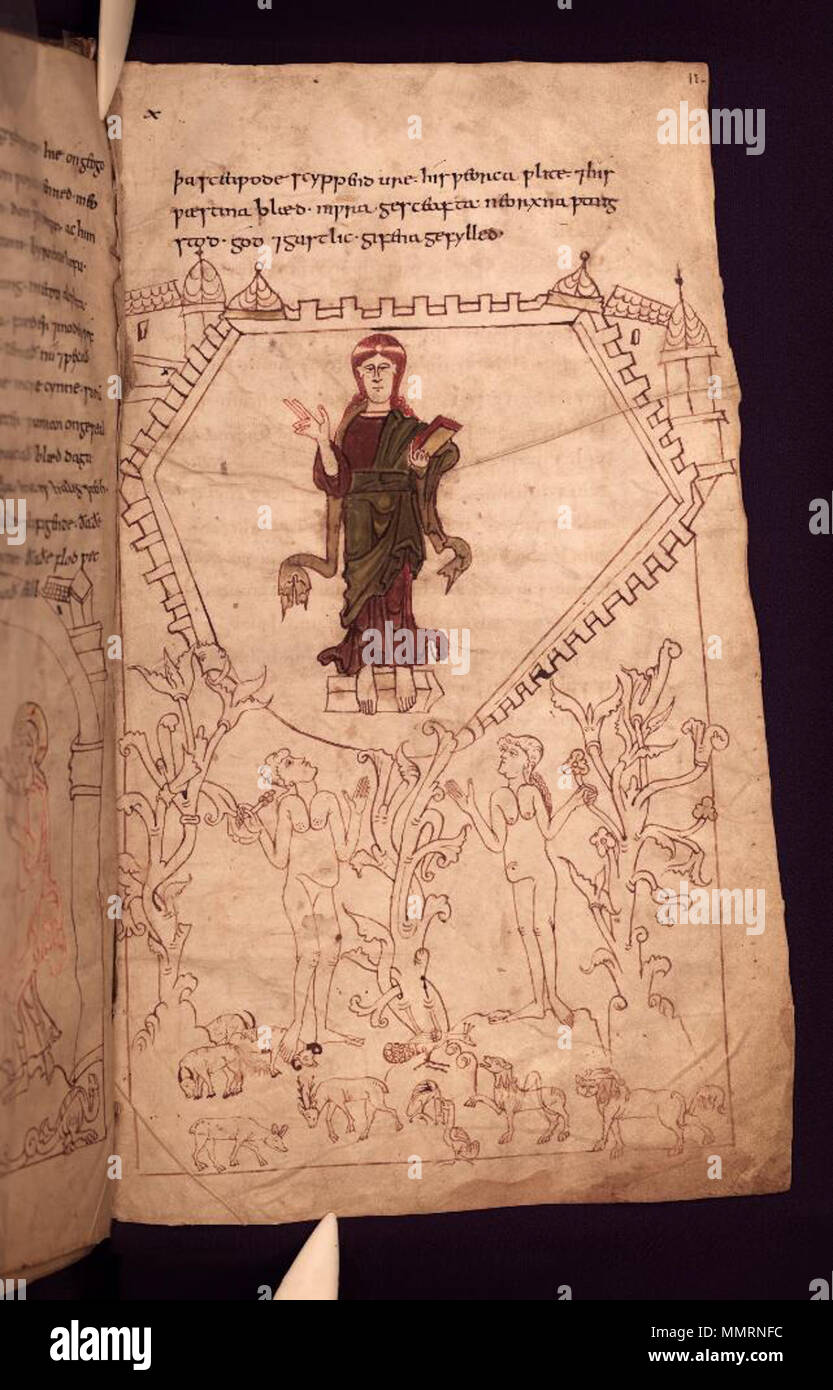 Bodleian Libraries, Cædmon Manuscript 11 Stock Photo - Alamy