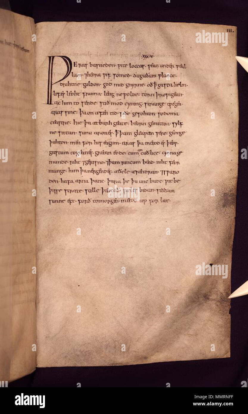 Bodleian Libraries, Cædmon Manuscript 111 Stock Photo - Alamy