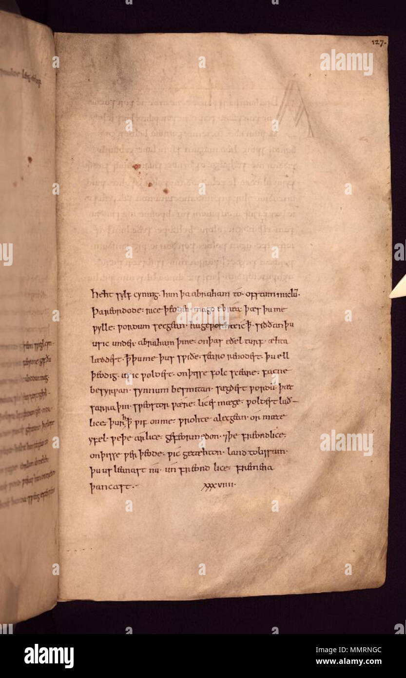 Bodleian Libraries, Cædmon Manuscript 127 Stock Photo - Alamy