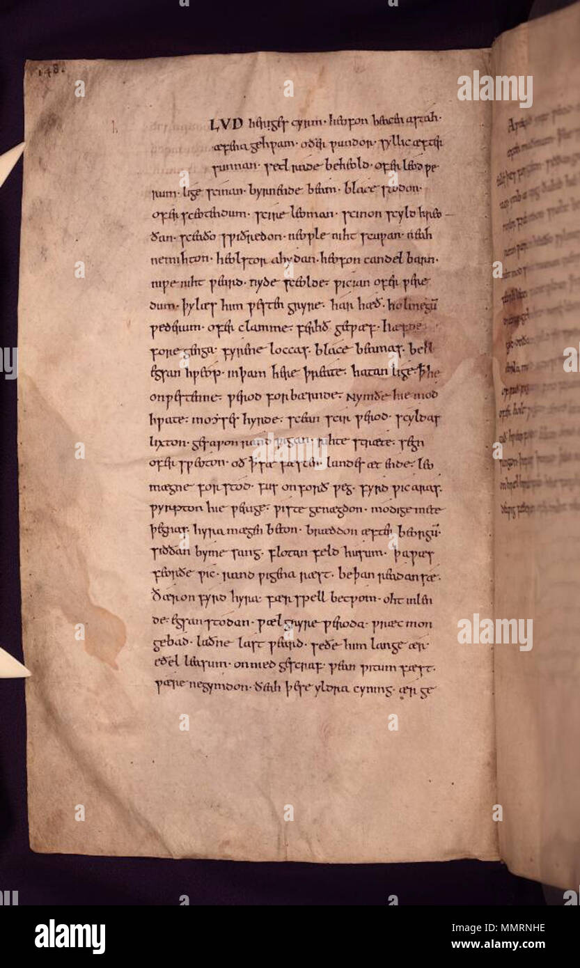 Bodleian Libraries, Cædmon Manuscript 148 Stock Photo - Alamy