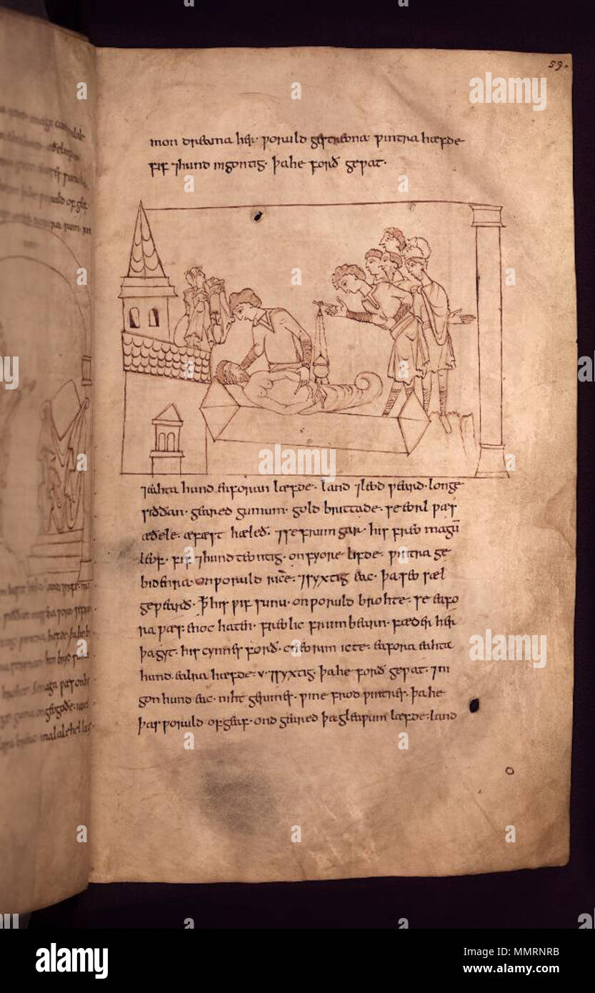 Beowulf manuscript hi-res stock photography and images - Alamy