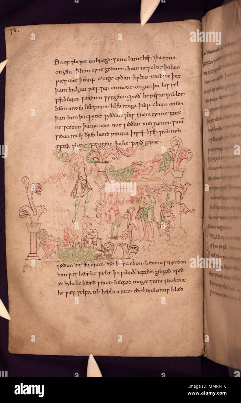 Bodleian Libraries, Cædmon Manuscript 78 Stock Photo - Alamy
