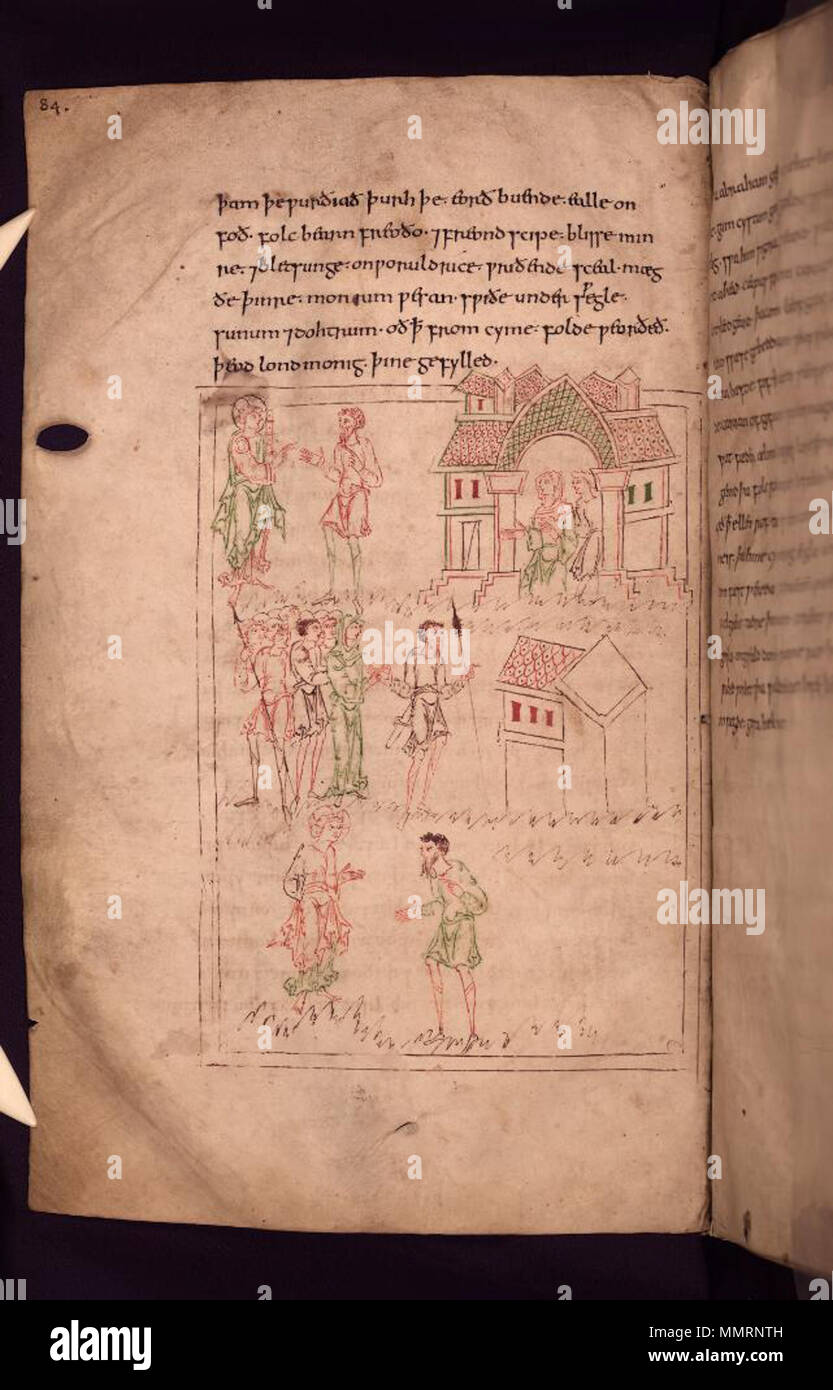 Beowulf manuscript hi-res stock photography and images - Alamy