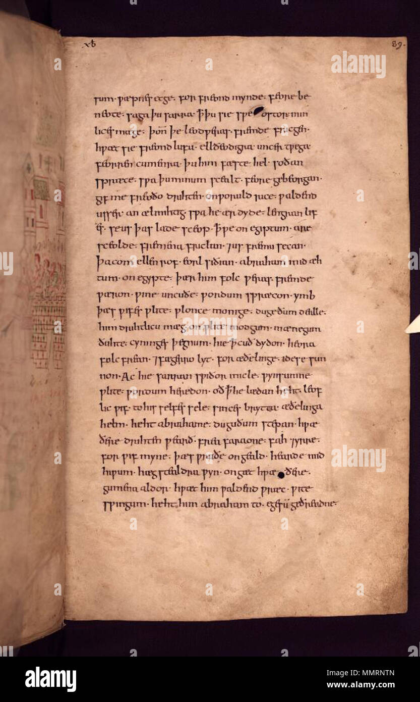 Bodleian Libraries, Cædmon Manuscript 89 Stock Photo - Alamy