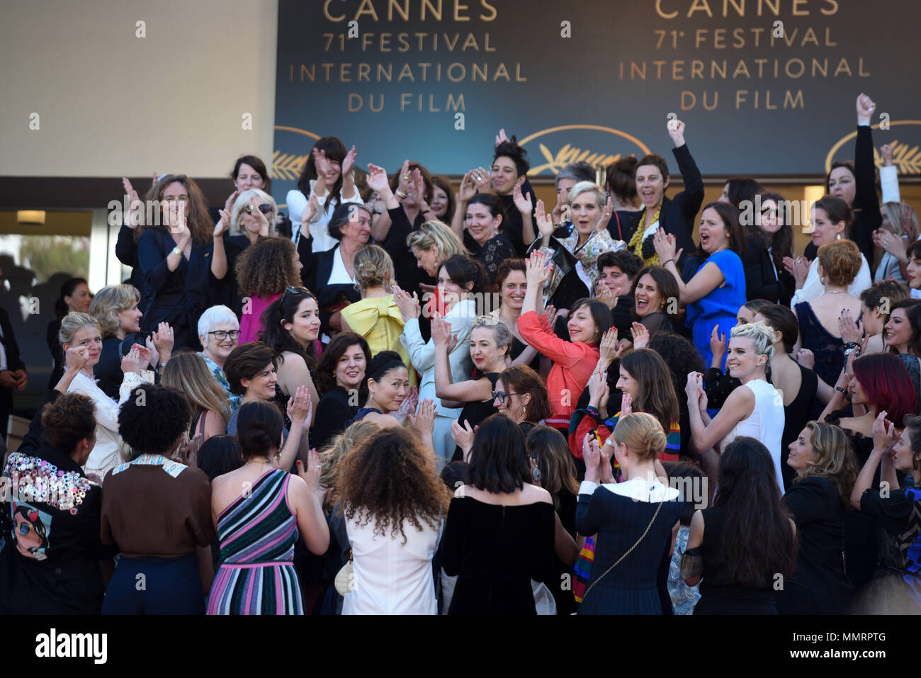 May 12, 2018 - Cannes, France: 82 women working in the film industry to ...