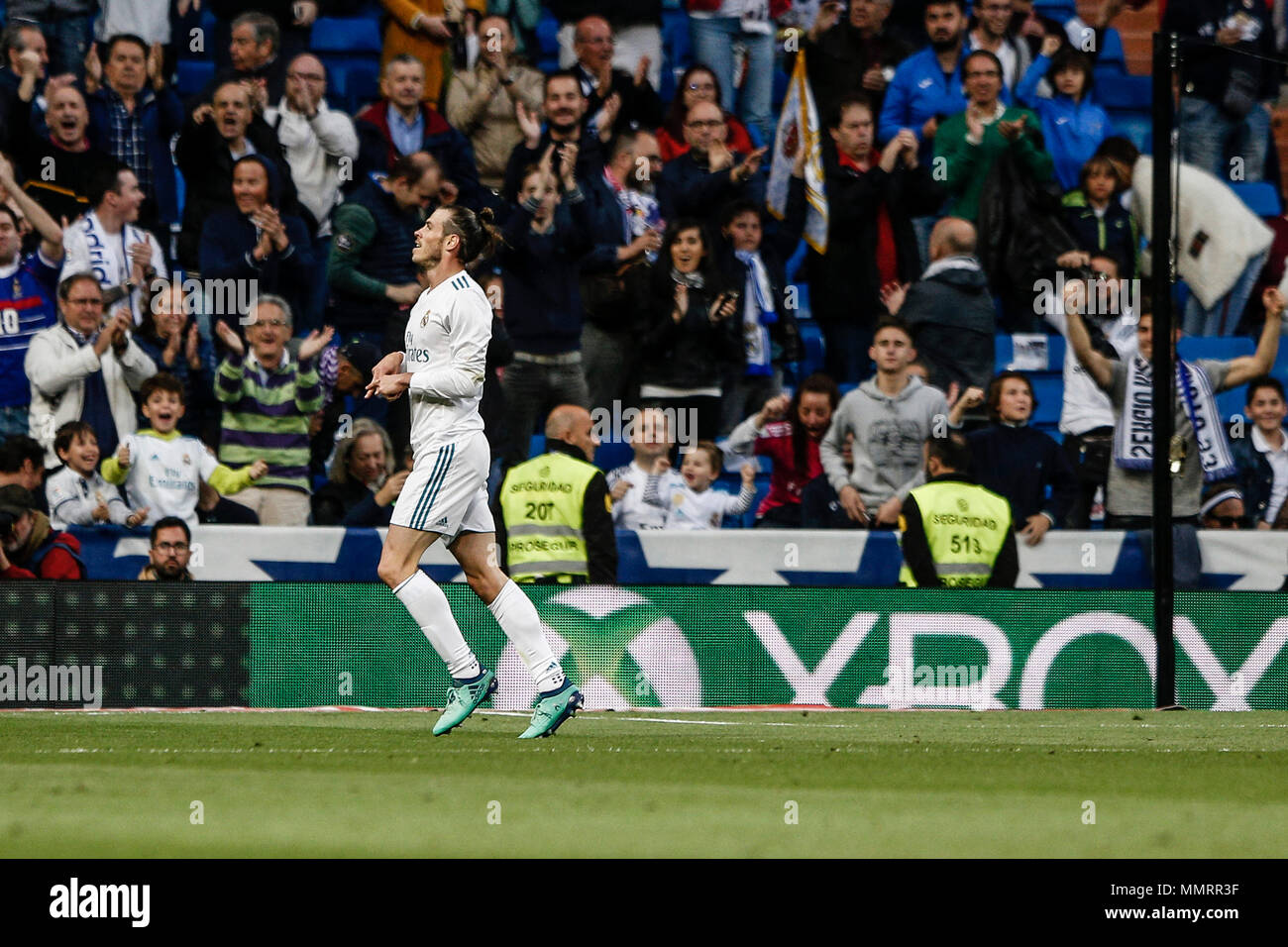 Santiago Bernabeu, Madrid, Spain. 12th May, 2018. La Liga football ...