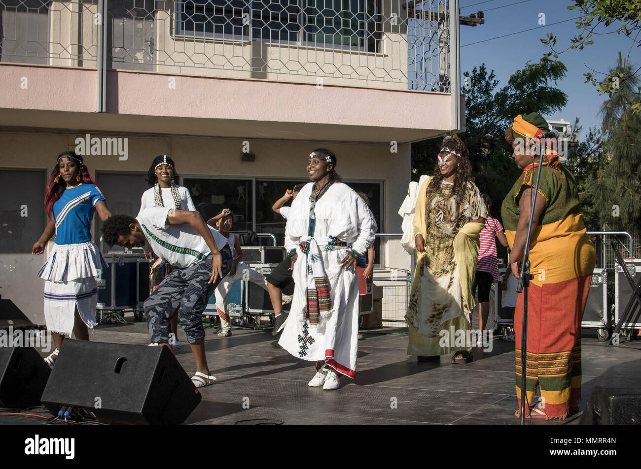 Athens, Greece. 1st Jan, 2006. Africans seen dancing at the festival ...