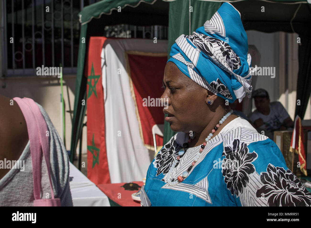 Athens, Greece. 1st Jan, 2006. An African woman with traditional ...