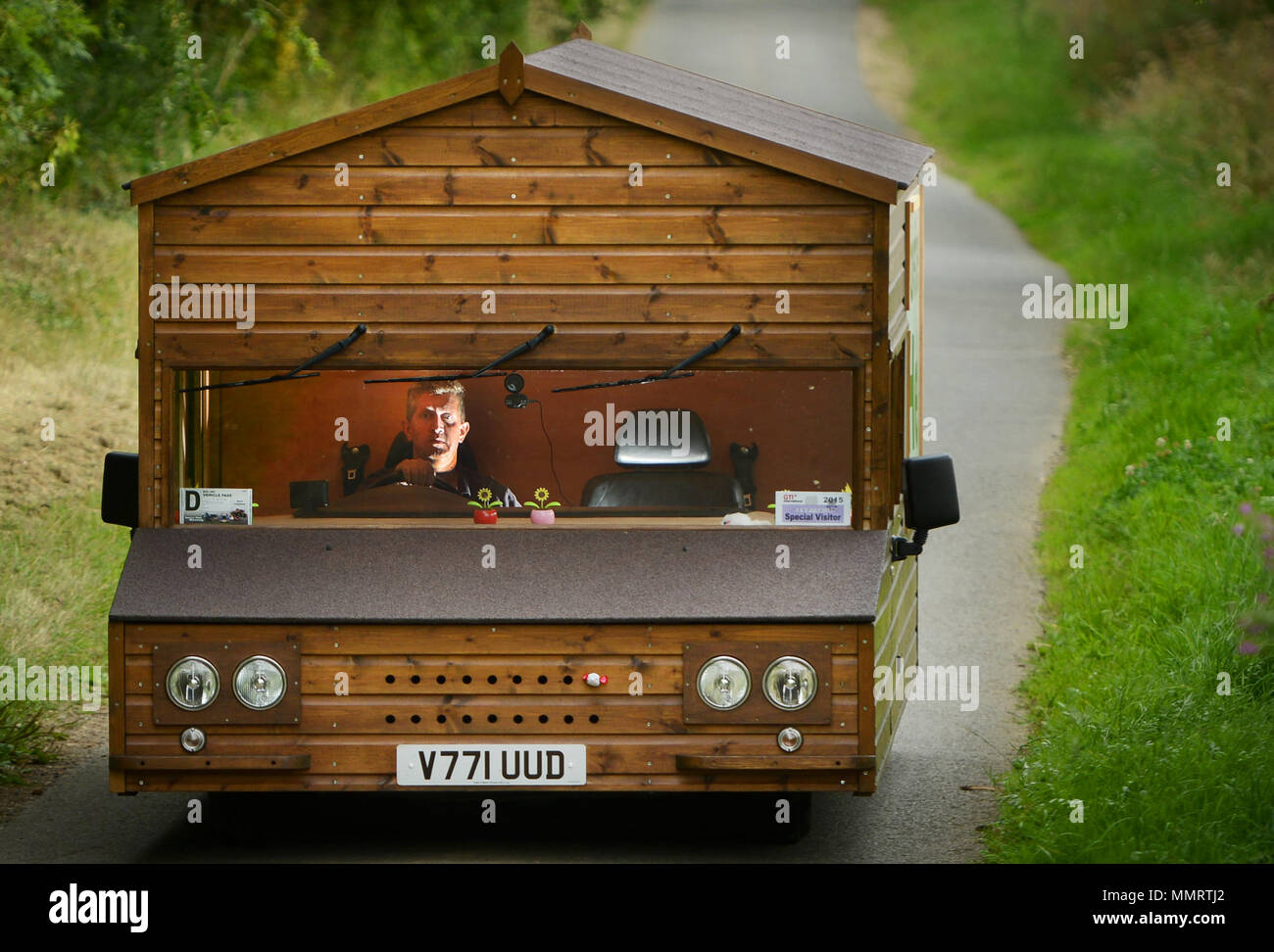 File- Kevin Knicks built the fastest shed in the world! Pictured on the ...