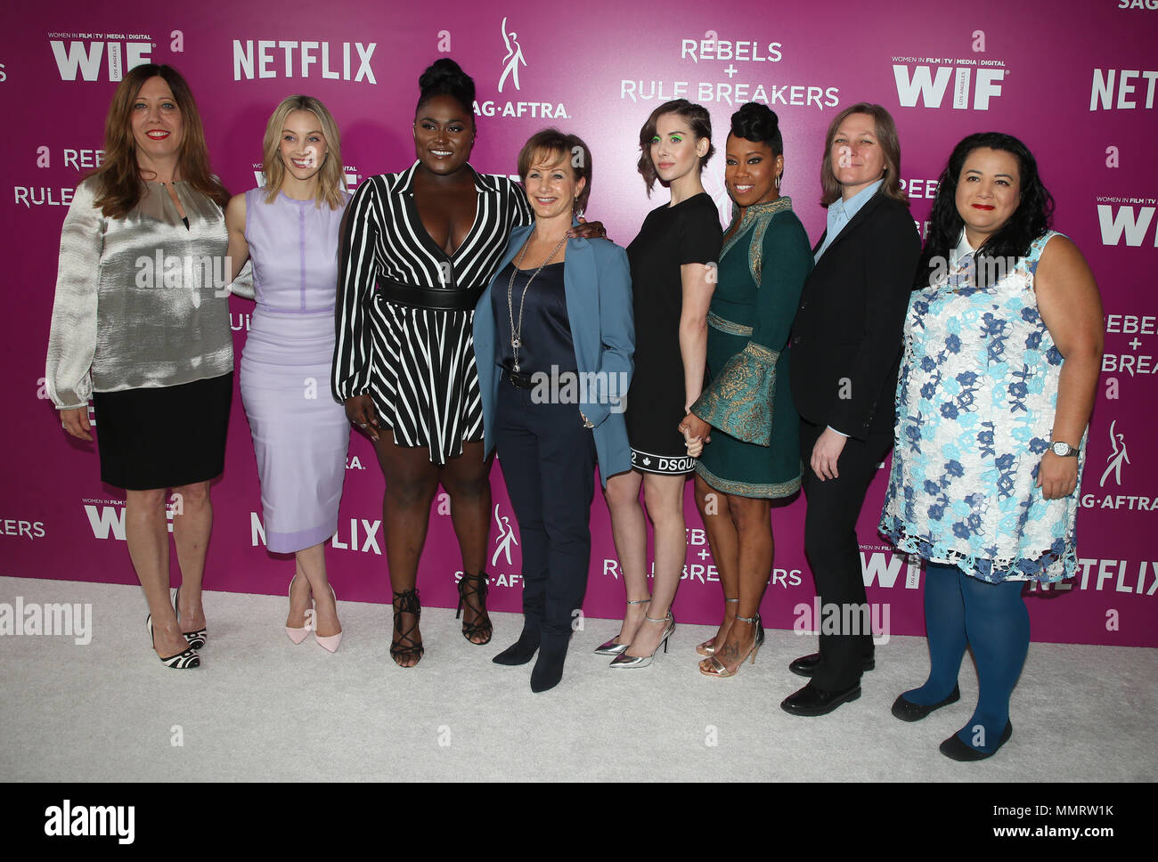 Los Angeles, Ca, USA. 12th May, 2018. Kirsten Schaffer, Sarah Gadon ...