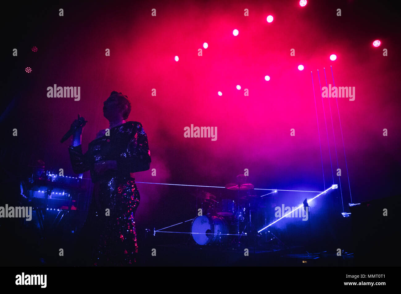 Denmark, Copenhagen - May 12, 2018. The Swedish singer, songwriter and ...