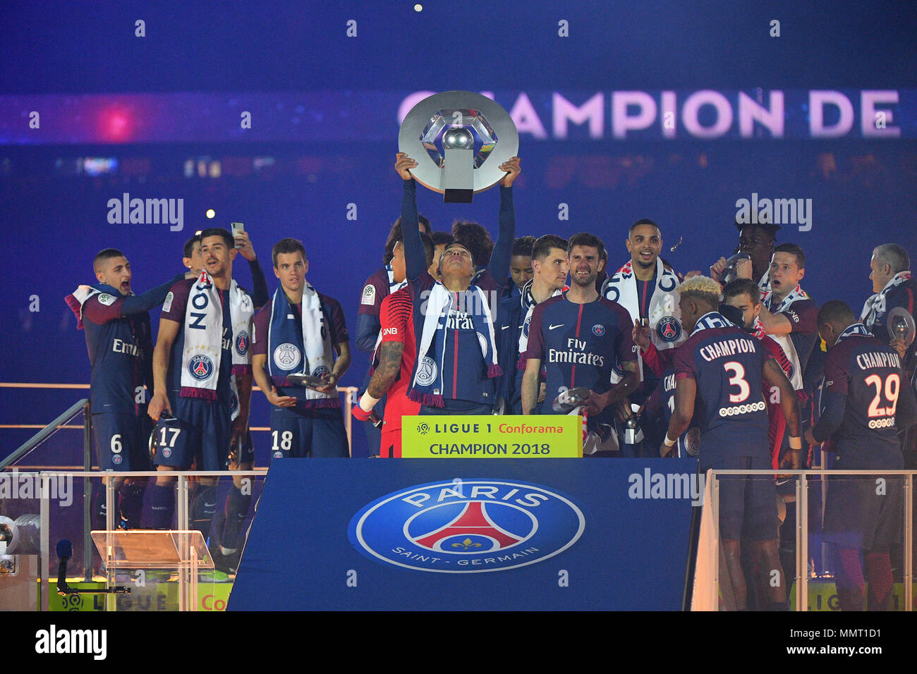 Neymar psg 2018 hi-res stock photography and images - Alamy