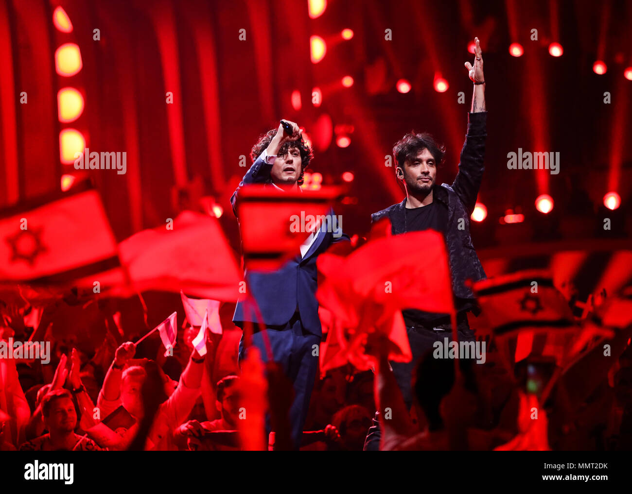 12 May 2018, Portugal, Lisbon: Italy's Ermal Meta & Fabrizio Moro ...