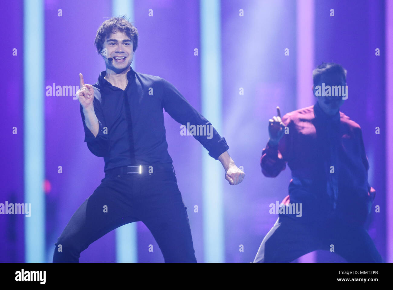 12 May 2018, Portugal, Lisbon: Norway's Alexander Rybak performs 'That ...