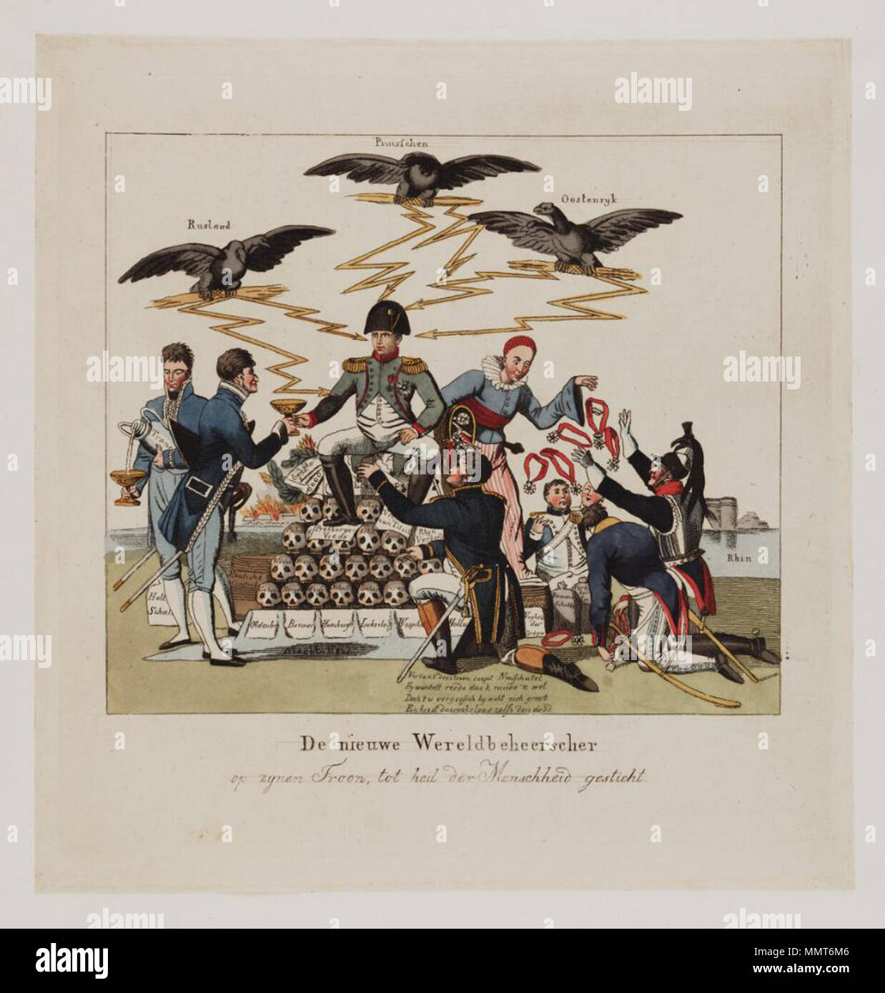 . Dutch political cartoon; Dutch version of an original German design ...