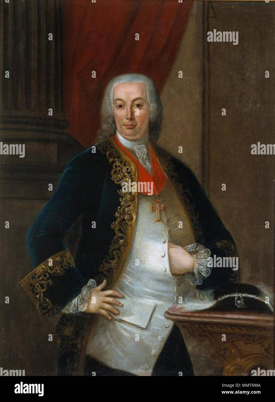 Portrait of Peter III of Portugal (1717-1786). 18th century. Retrato de ...