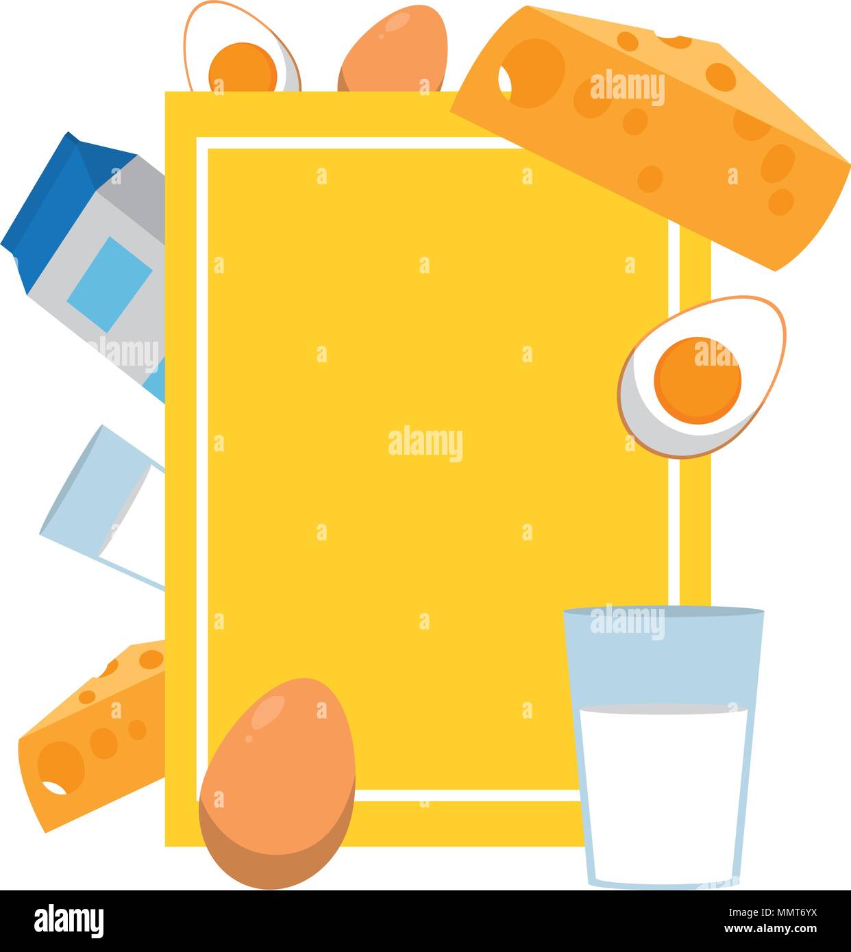 emblem with healthy breakfast nutrition Stock Vector Image & Art - Alamy