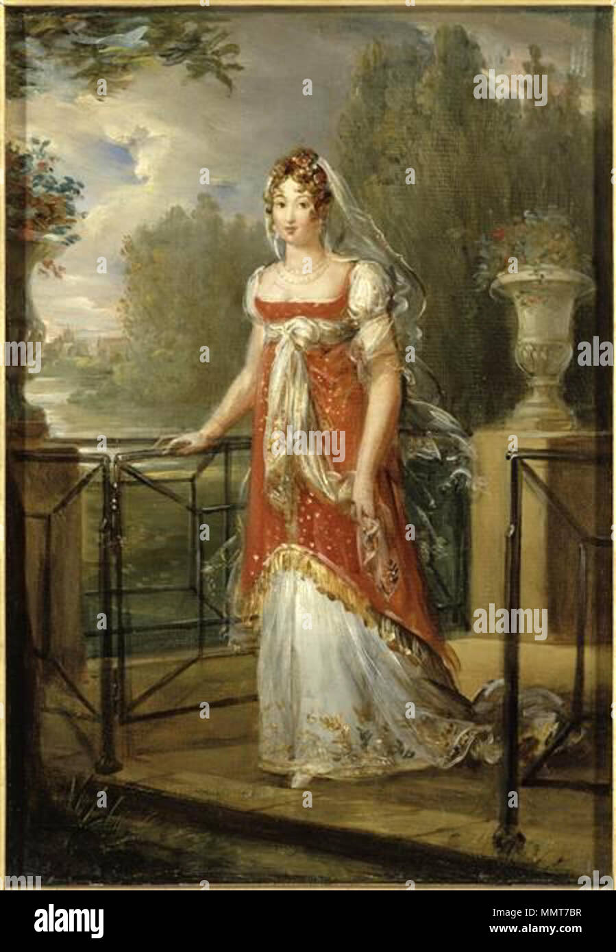 Portrait of Caroline Murat, neé Bonaparte (1782-1839). early 19th ...
