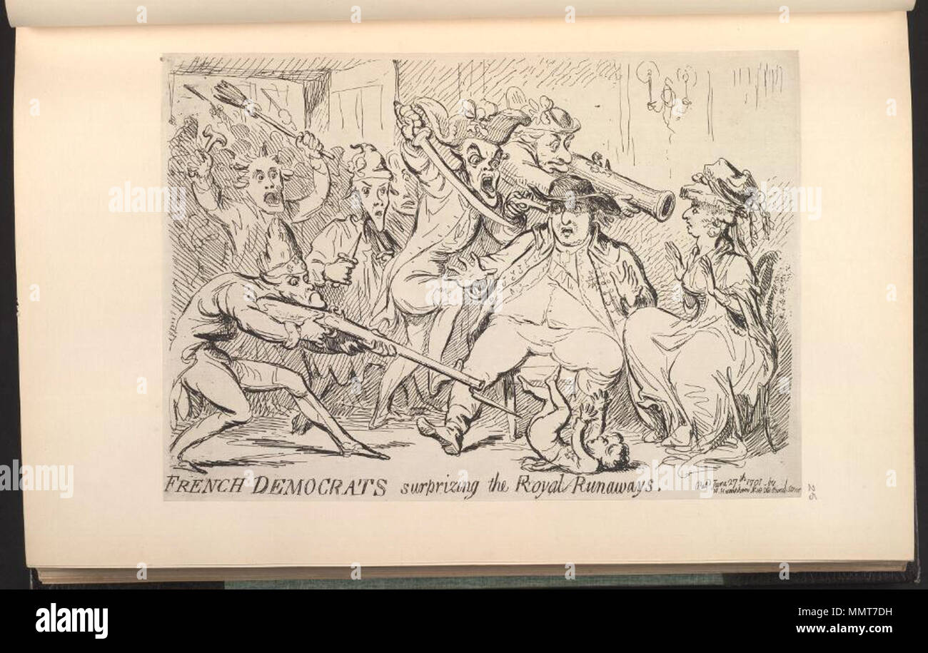 . Satire on the French Revolution. (British political cartoon); Louis ...
