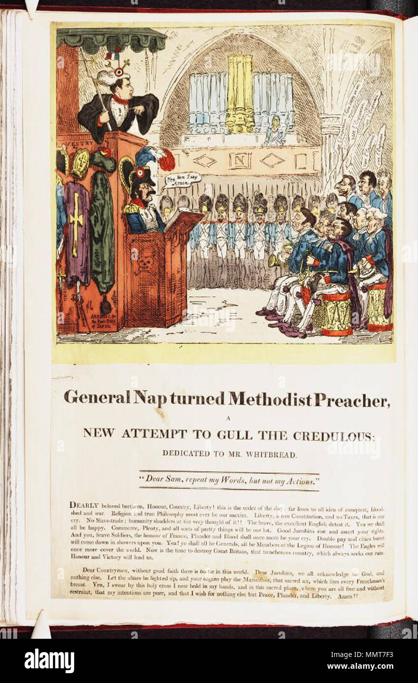 . Caricature of Napoleon I. (British political cartoon); Illustrated ...