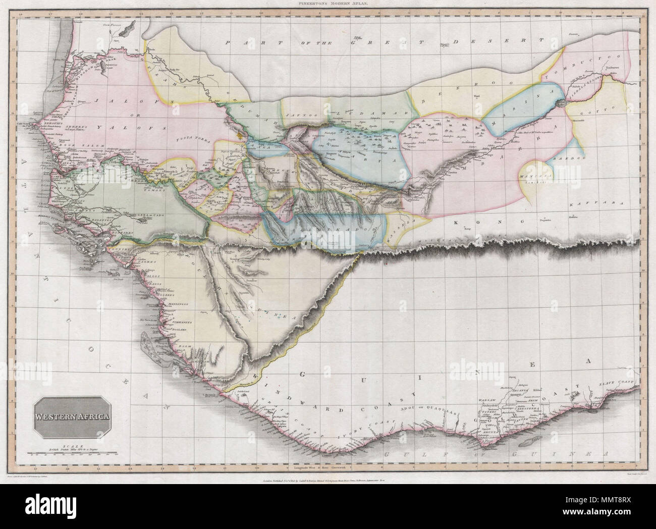 . English: This fascinating hand colored 1813 map by Edinburgh ...