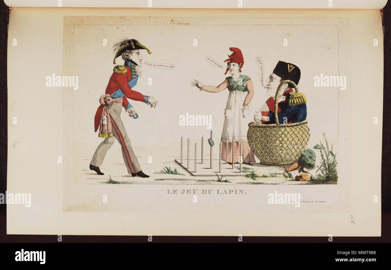 Bodleian Libraries, Le jeu du lapin- Napoleon Bonaparte premier consul ...