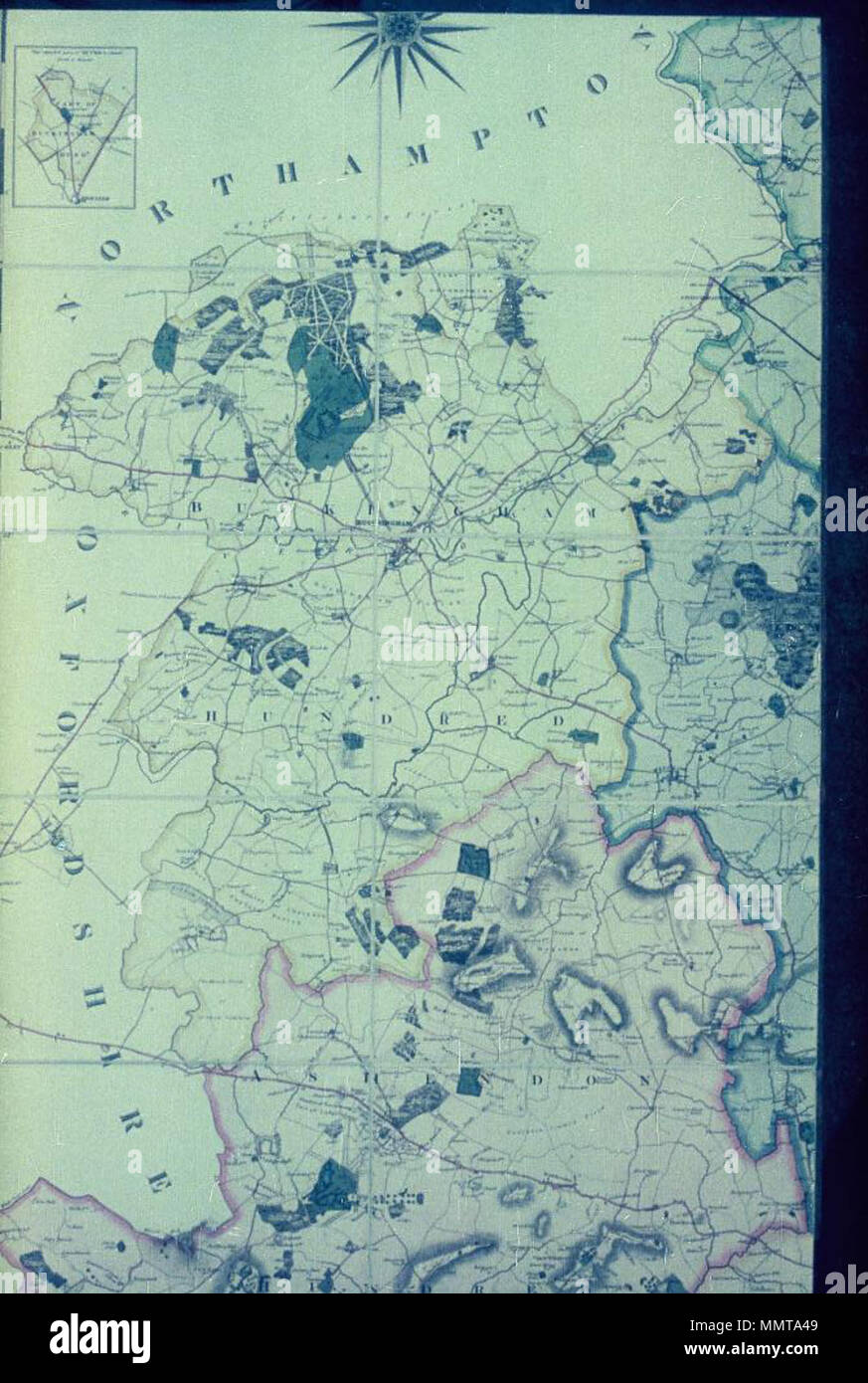 . North west portion of Buckinghamshire, scale 1:42,240 Map of the ...