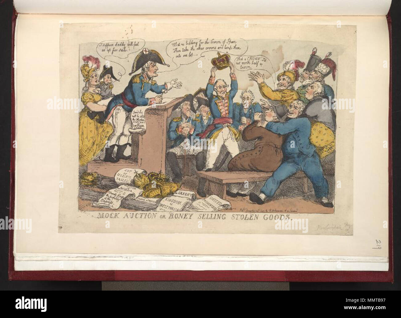 . Satire on the Peninsular war. (British political cartoon); A satire ...