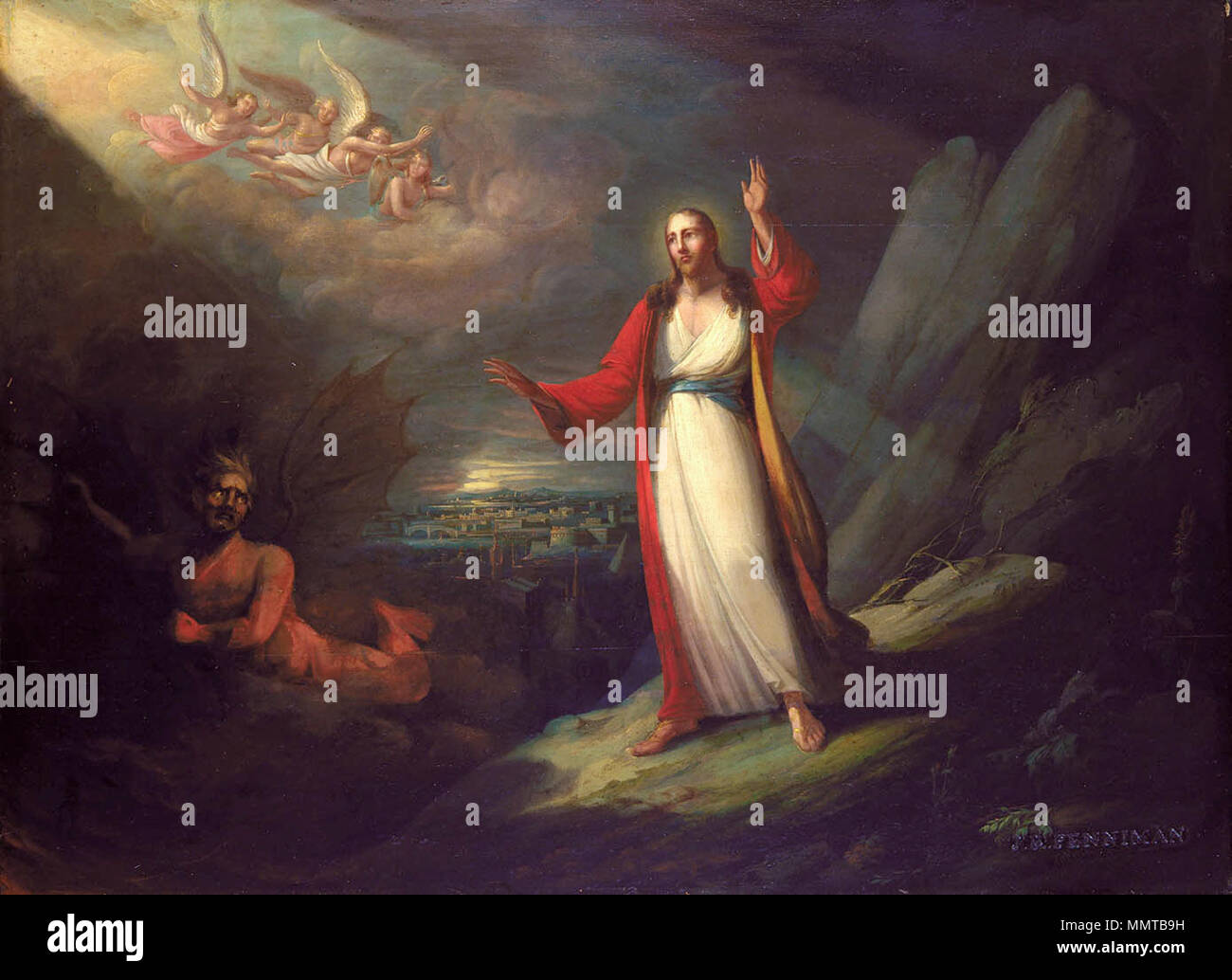 Christ Tempted by the Devil. 1818. 1818 ChristTempted byPenniman ...