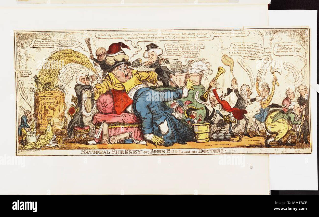 . Caricature of Napoleon I. (British political cartoon) National ...