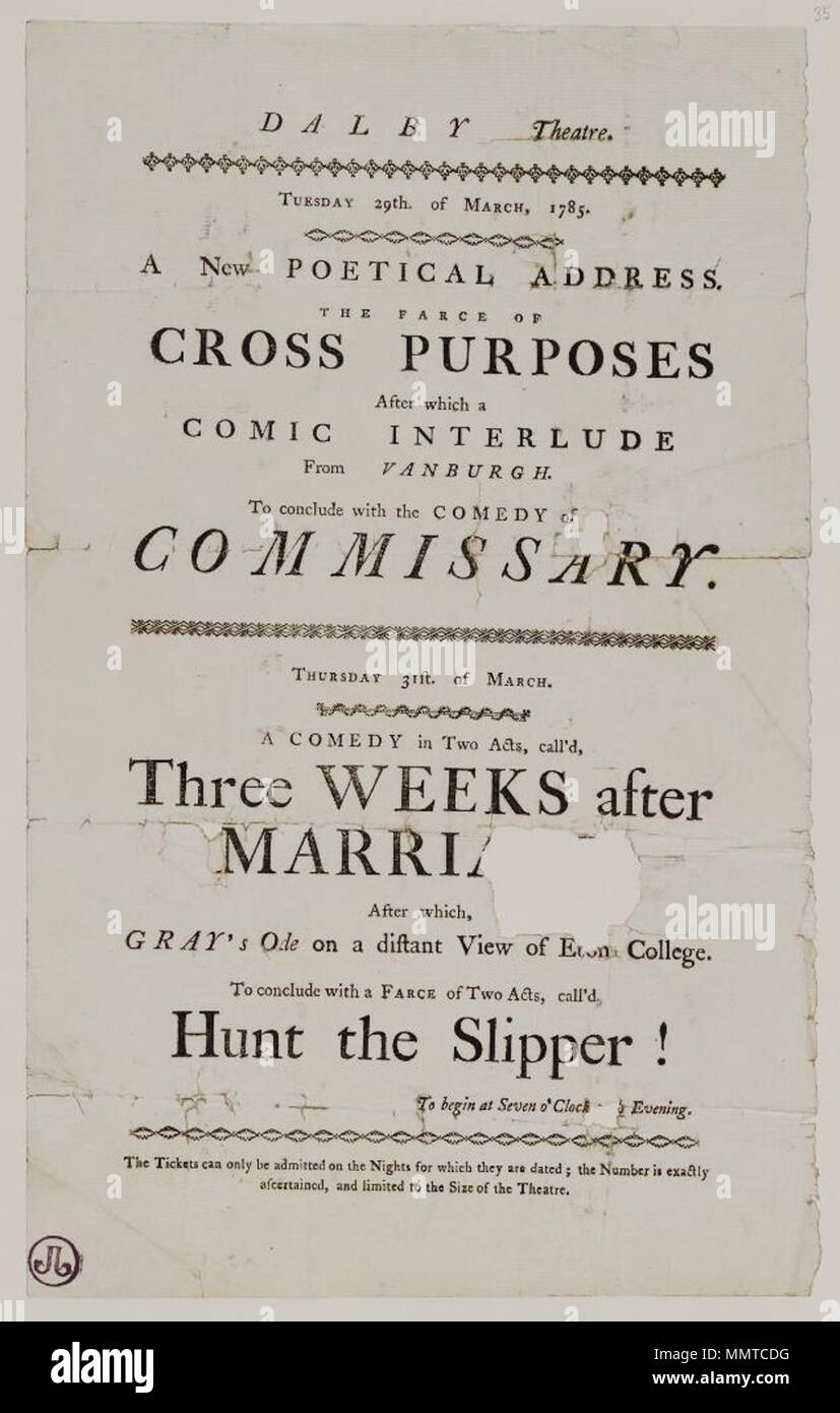 Comic interlude hi-res stock photography and images - Alamy