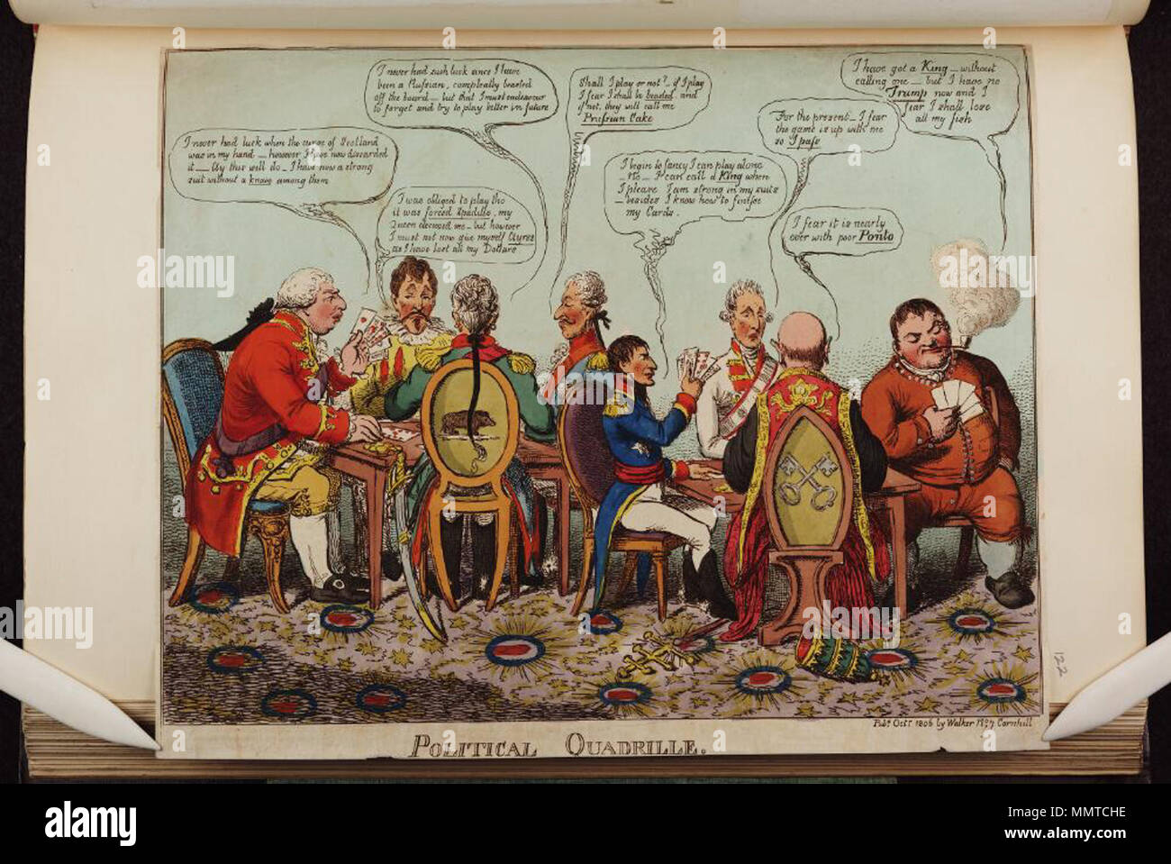 . Caricature of Napoleon I. (British political cartoon) Political ...