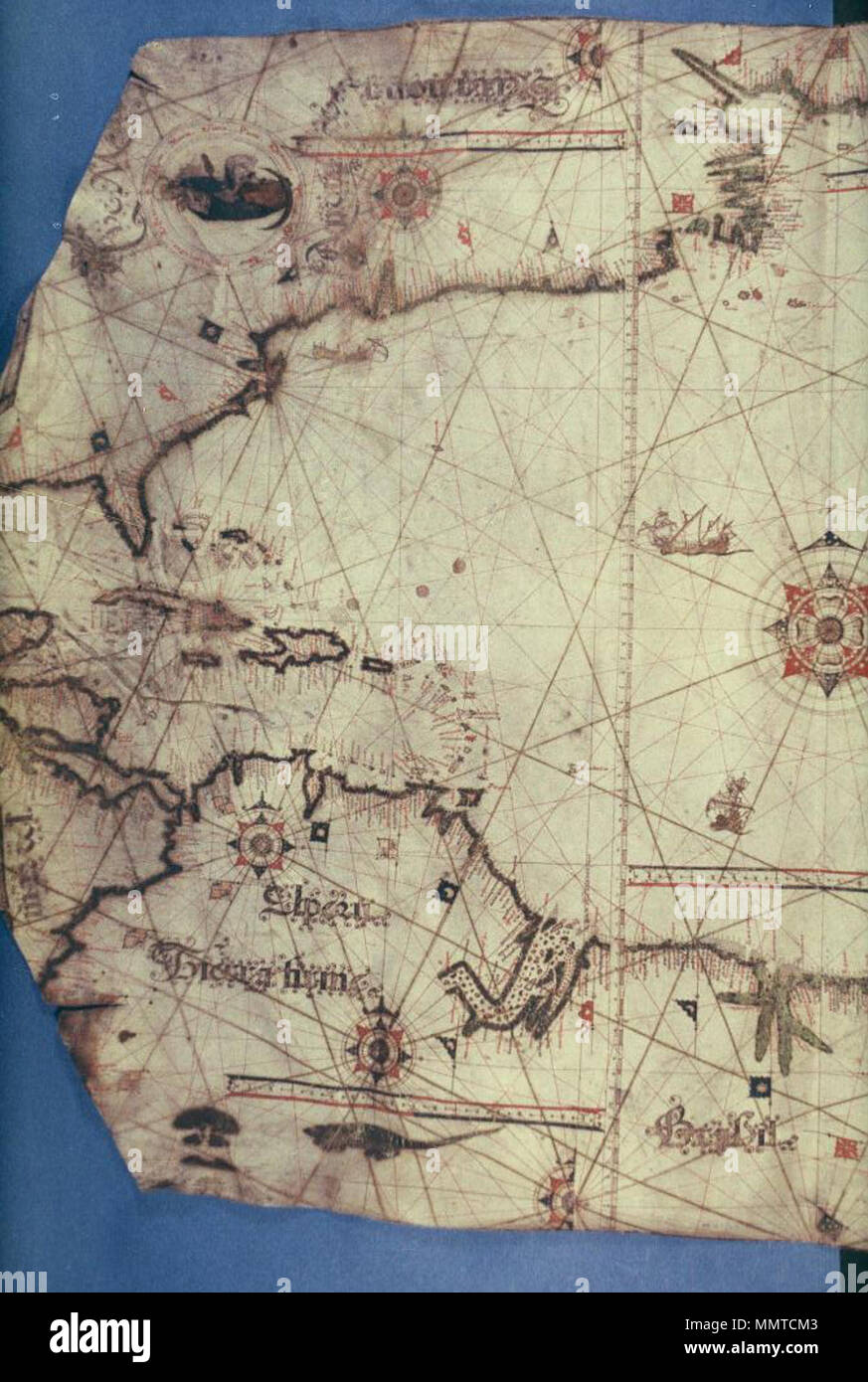 . Left half of chart, showing the Americas and West Indies [Portuguese ...