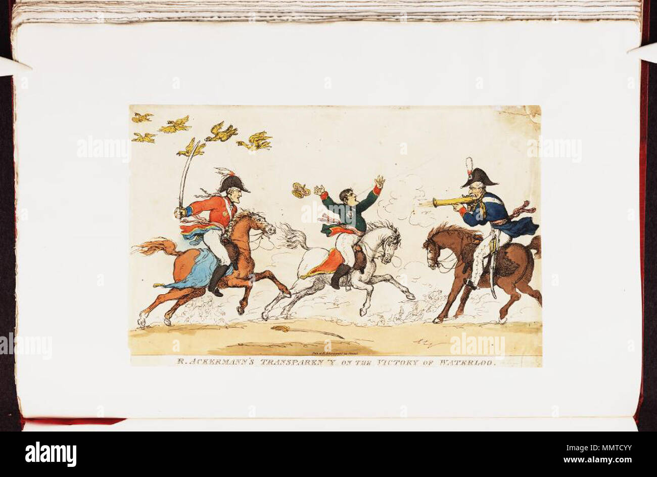 . Cartoon on the peace, 1815. (British political cartoon) R. Ackermann ...