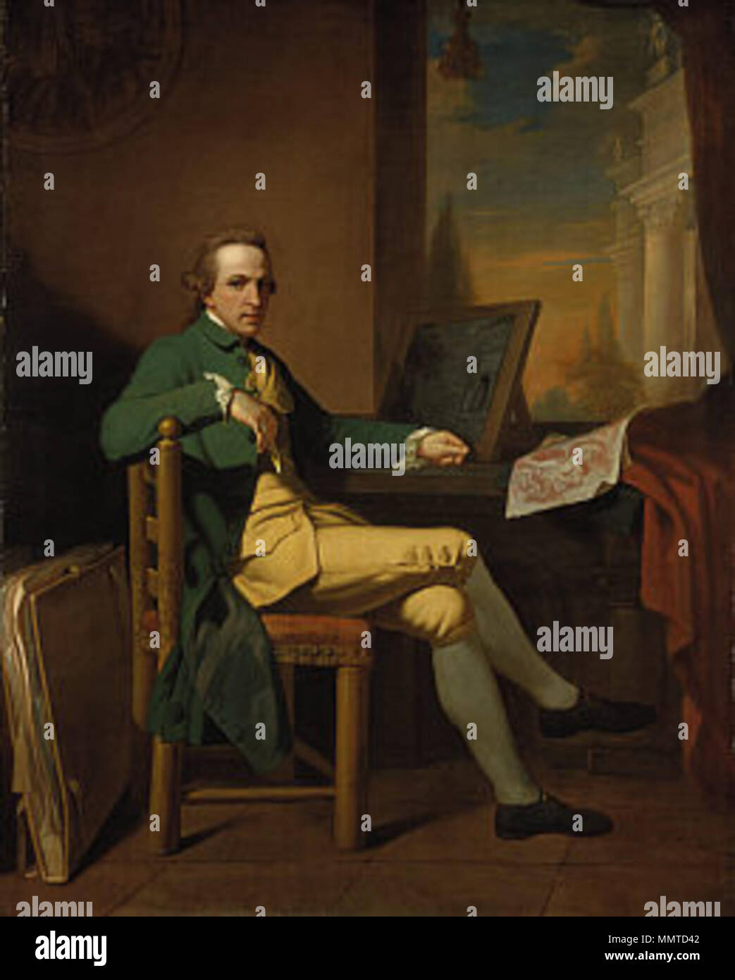Self-portrait. 1770. Self Portrait by David Allan Stock Photo - Alamy