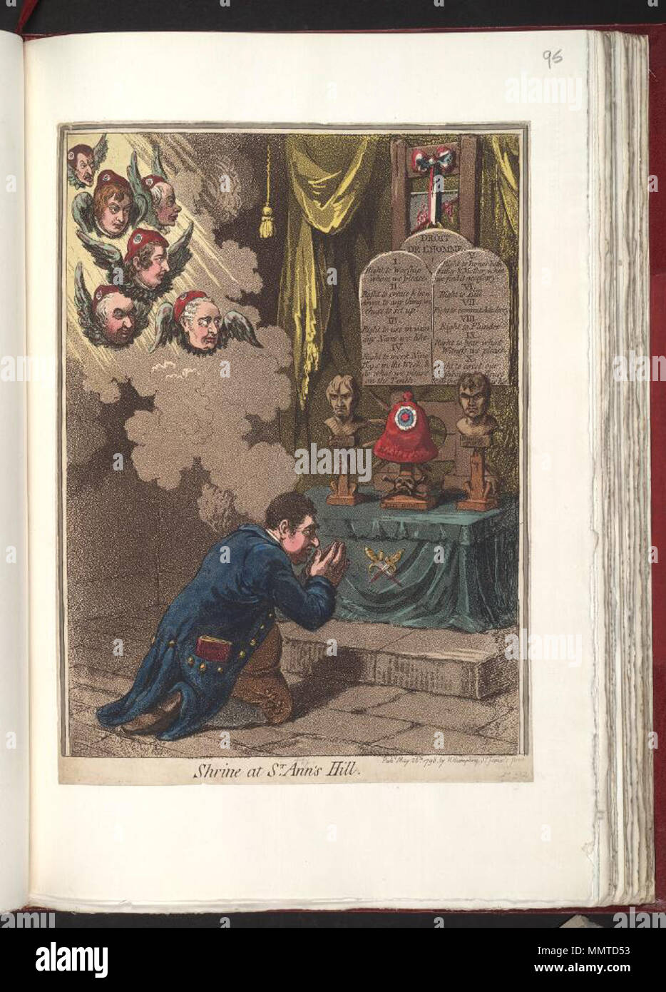 . Satire on Charles James Fox's secession from Parliament as leader of ...