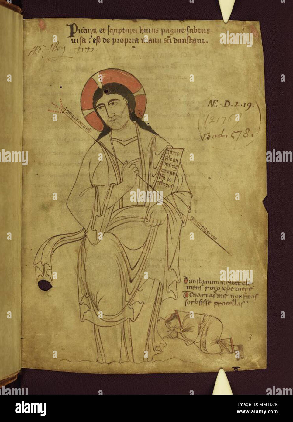 . 'St. Dunstan's Classbook': Eutyches, with Old Breton glosses, 9th ...