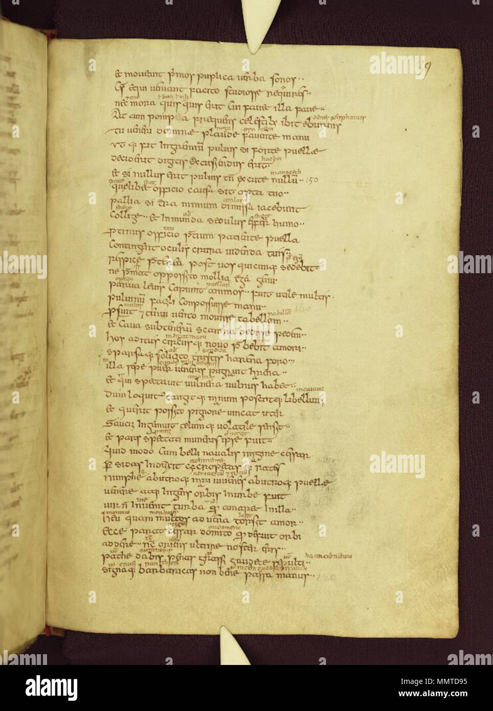 . 'St. Dunstan's Classbook': Eutyches, with Old Breton glosses, 9th ...