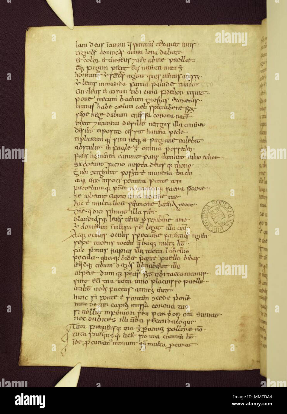 . 'St. Dunstan's Classbook': Eutyches, with Old Breton glosses, 9th ...